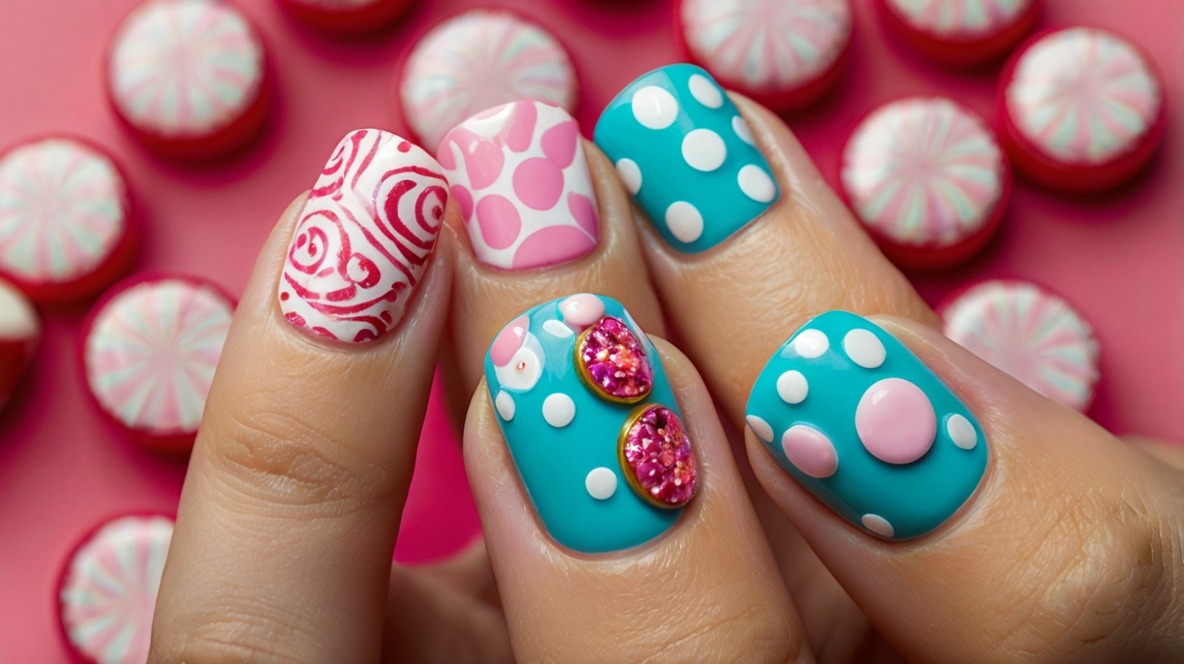 17 Irresistible Cute Valentines Nail Ideas for Moms & Daughters